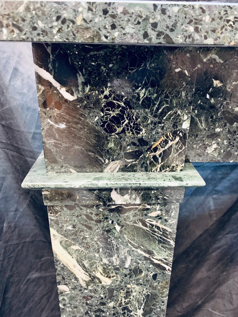 19th Century Victorian Style Fireplace Surround in Verde Tinos Marble ...