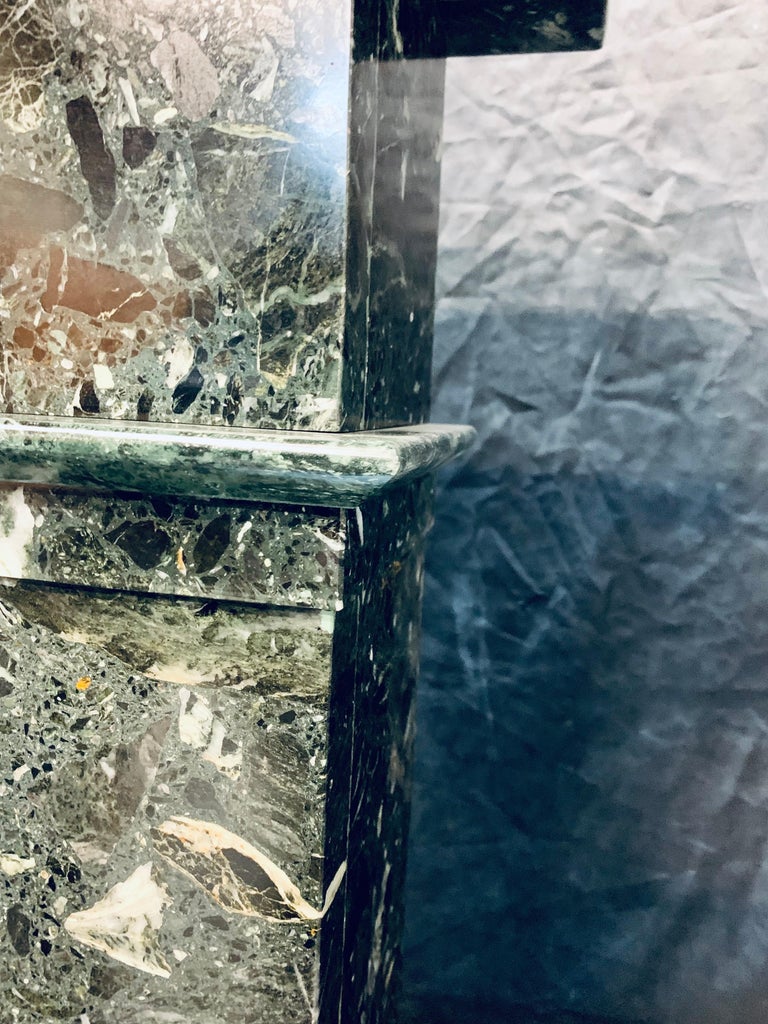 19th Century Victorian Style Fireplace Surround in Verde Tinos Marble ...