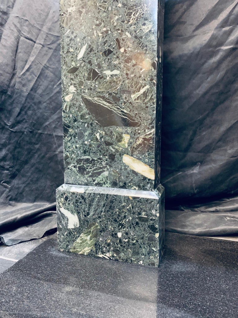 19th Century Victorian Style Fireplace Surround in Verde Tinos Marble ...