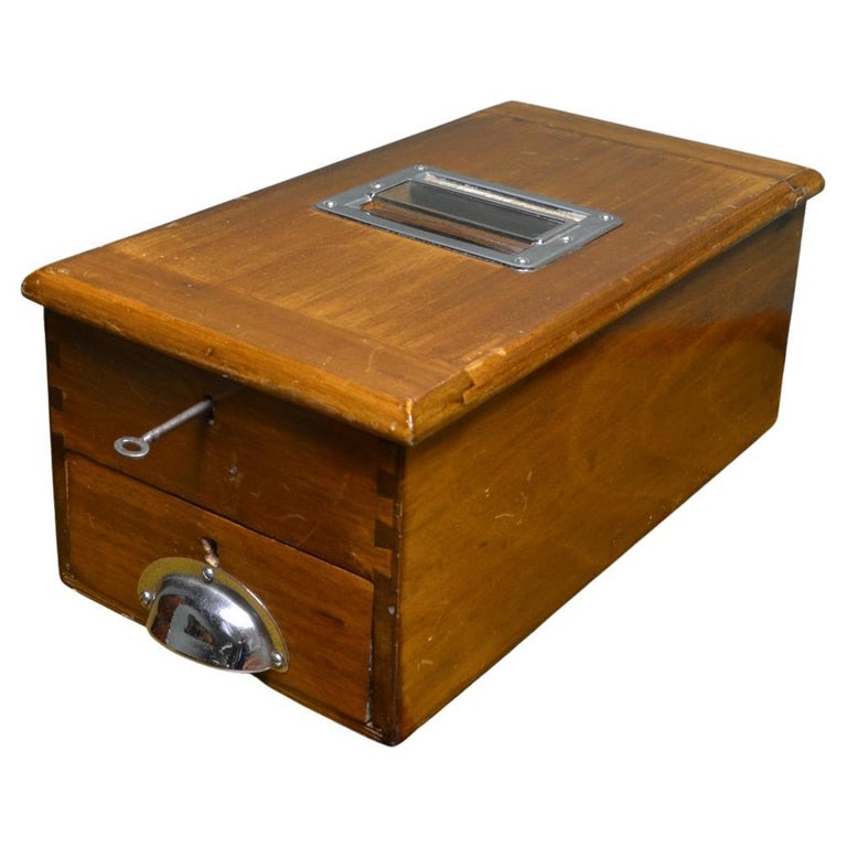 19th Century, Victorian Walnut Antique Till For Sale at 1stDibs