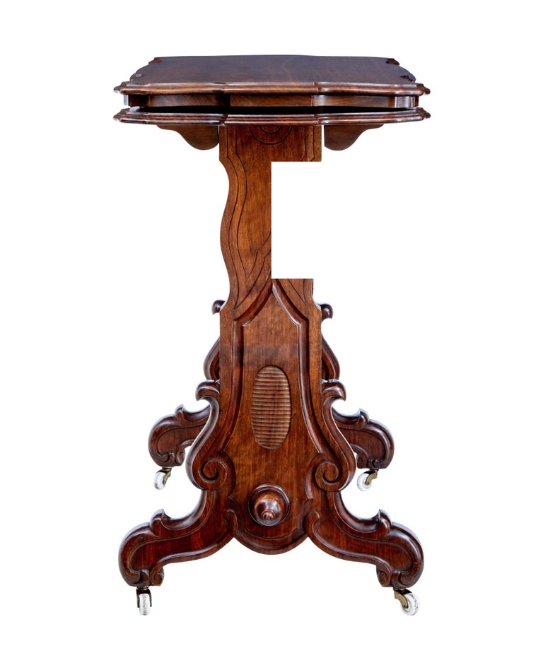 19th Century Victorian Walnut Metamorphic Dumb Waiter For Sale at 1stDibs