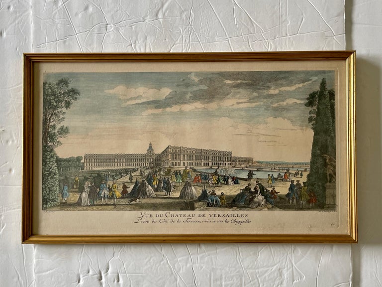19th Century View of Palace of Versailles Scene Lithograph For Sale at ...