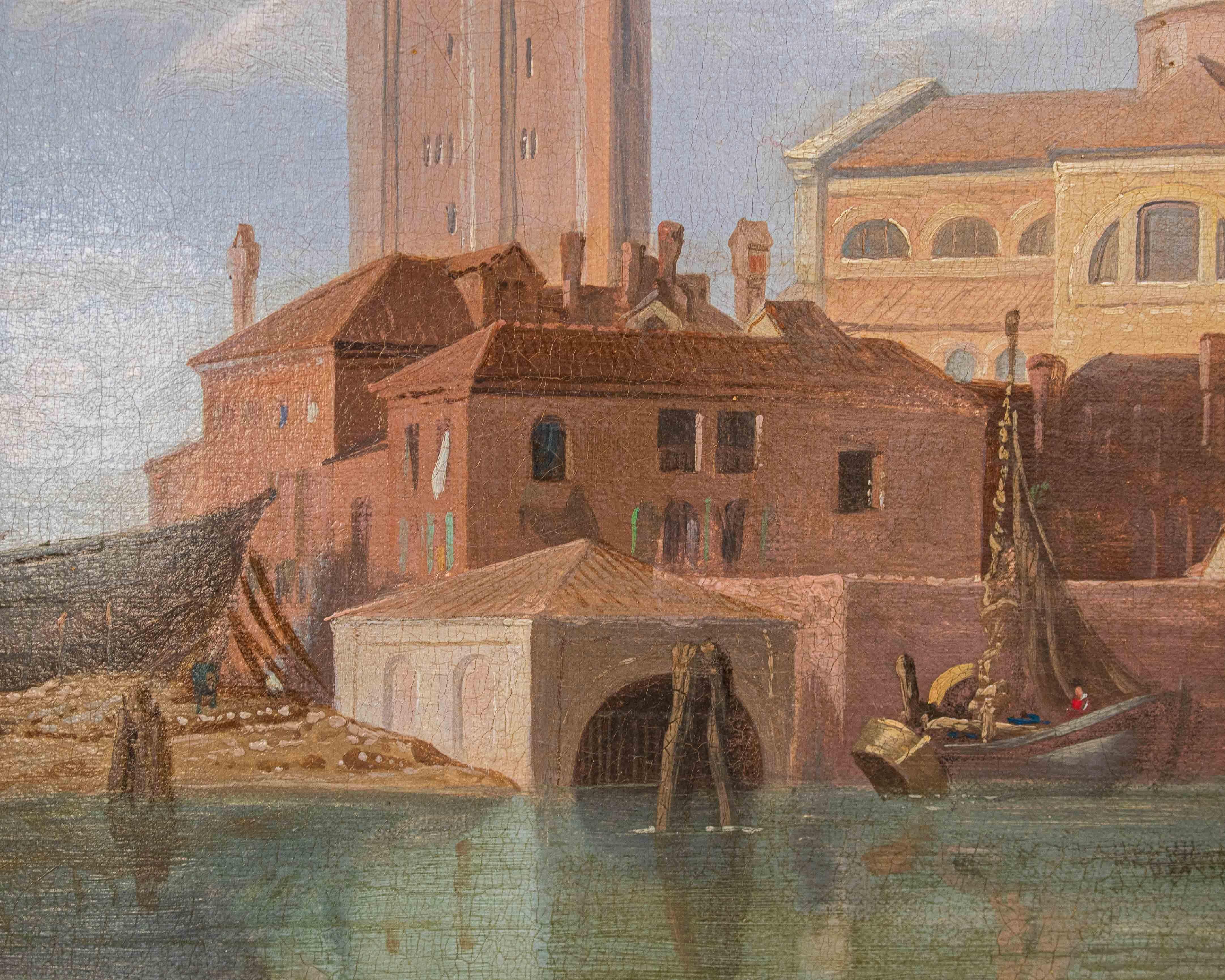 19th Century View of Venice Painting Oil on Canvas by Stanfield For ...