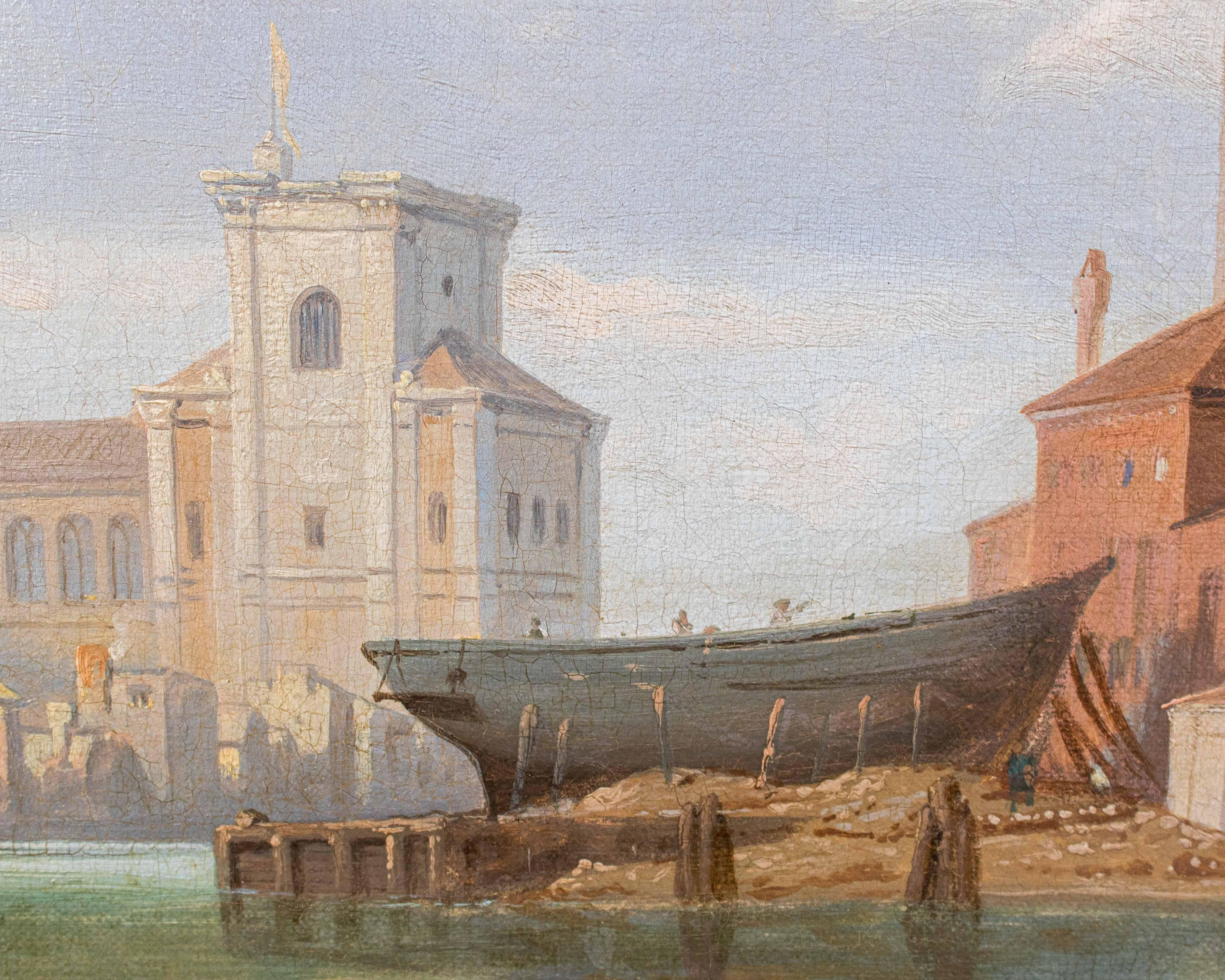 19th Century View of Venice Painting Oil on Canvas by Stanfield For ...