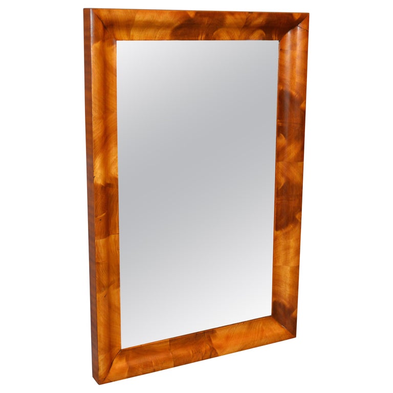 19th Century Vintage American Empire Crotch Mahogany Rectangular Wall ...