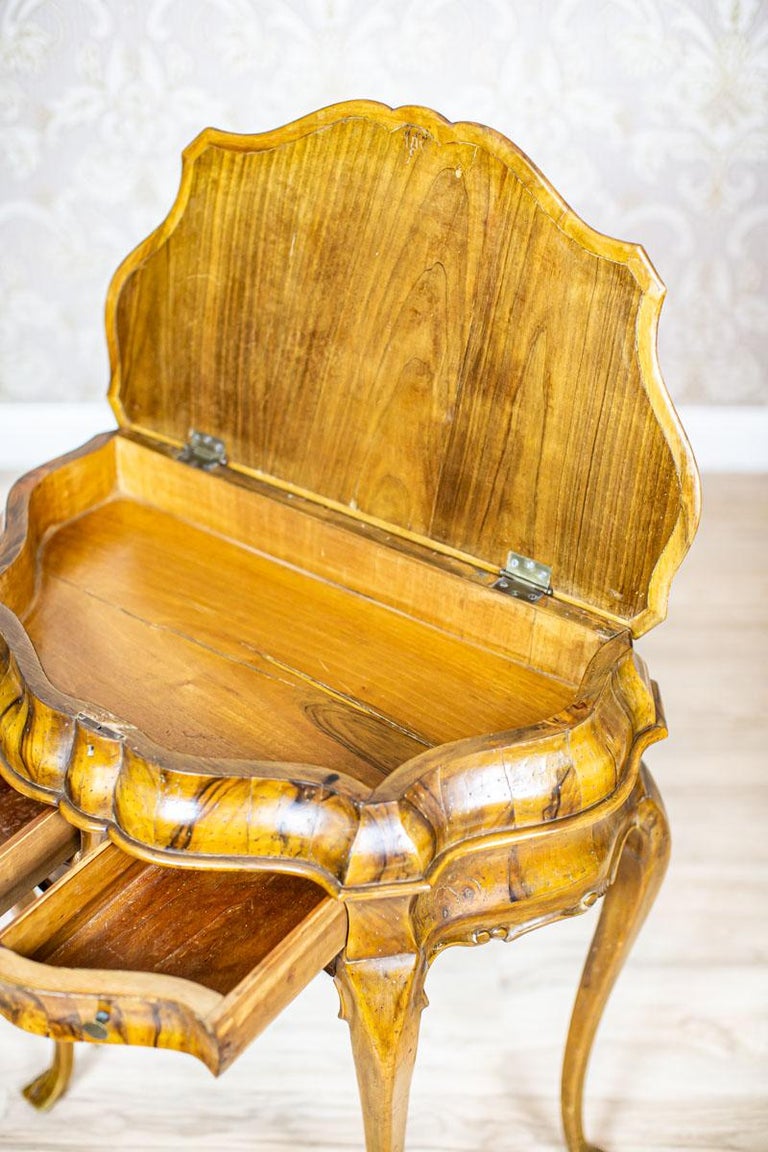 19th Century Rococo Revival Wall Console Table-Vanity in Rich Graining ...