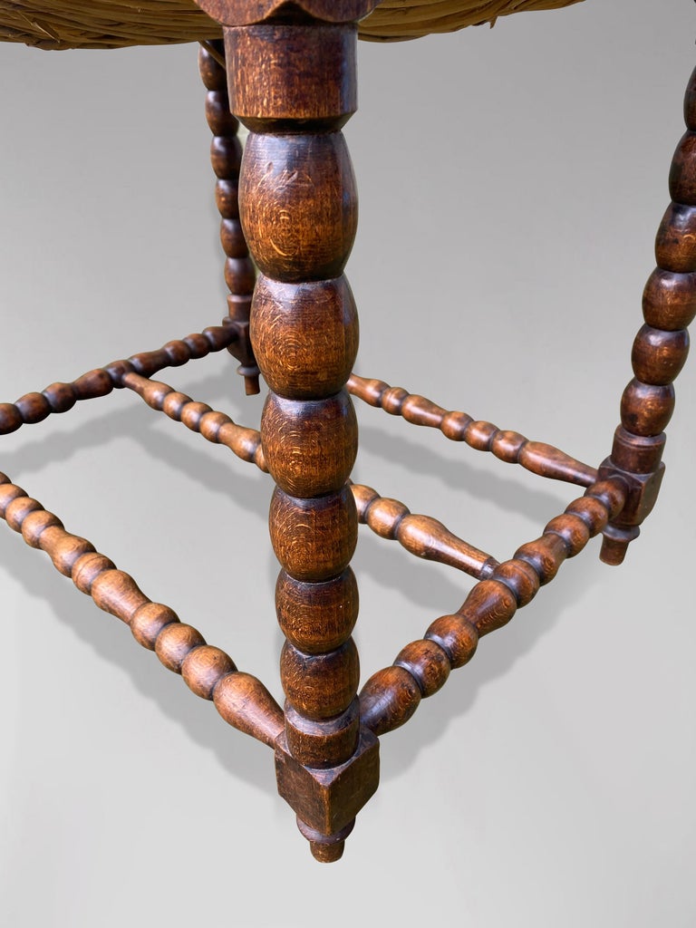 19th Century Walnut Bobbin Stool For Sale at 1stDibs