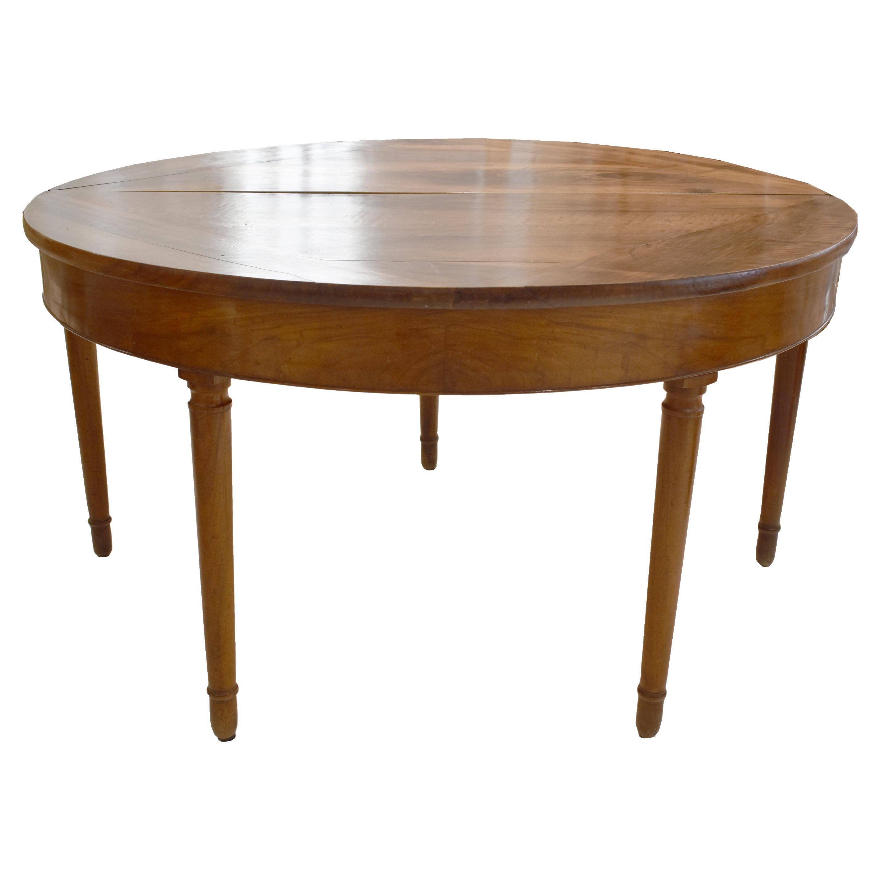 French Demilune ‘Flip-Top’ Dining Table at 1stDibs