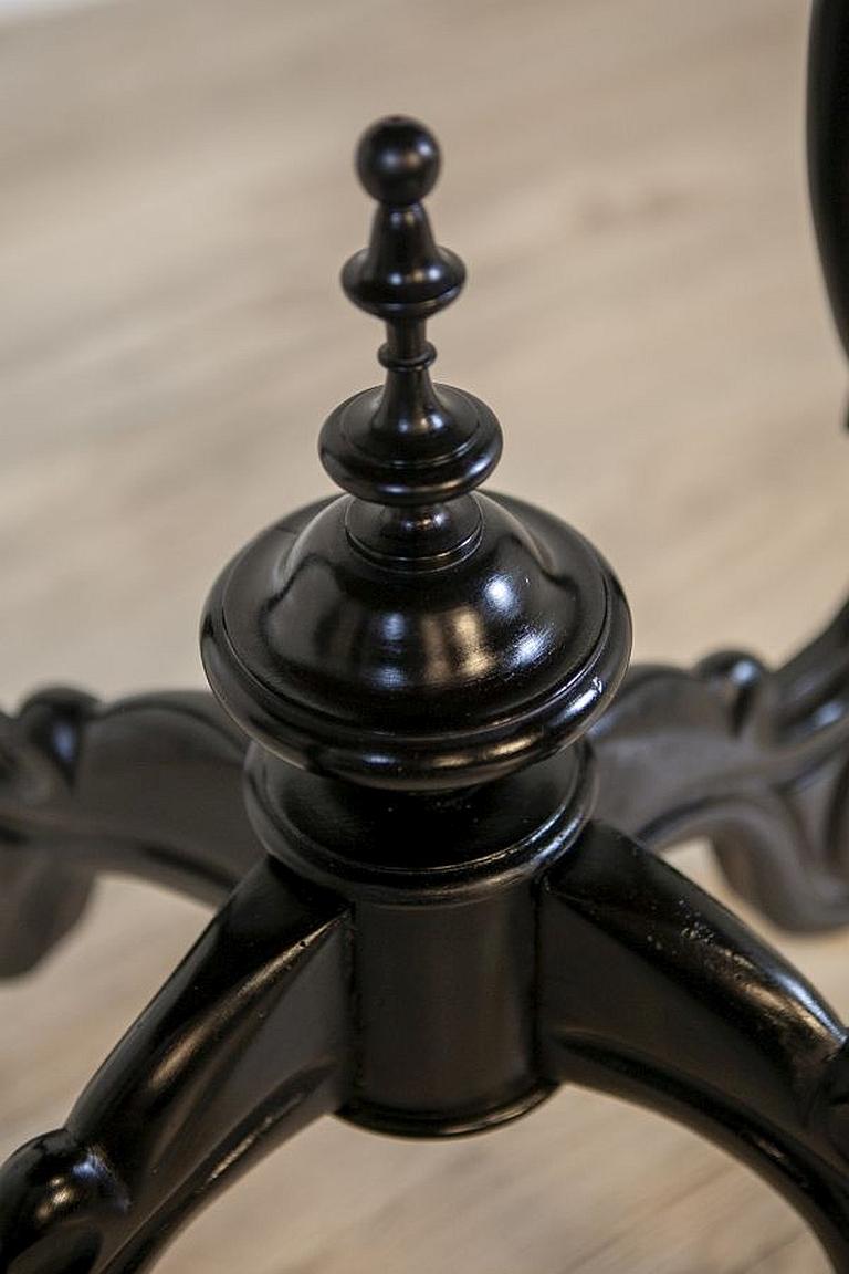 19th-Century Walnut Light Brown Side Table with Veneered Top For Sale ...