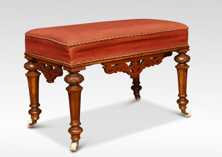 19th Century, Walnut Stool For Sale at 1stDibs