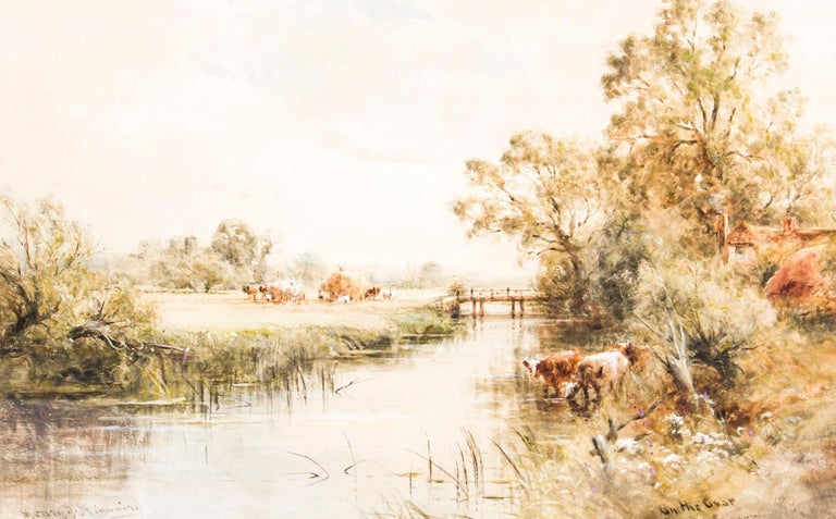 19th Century Watercolor Landscape by Henry John Kinnaird at 1stDibs