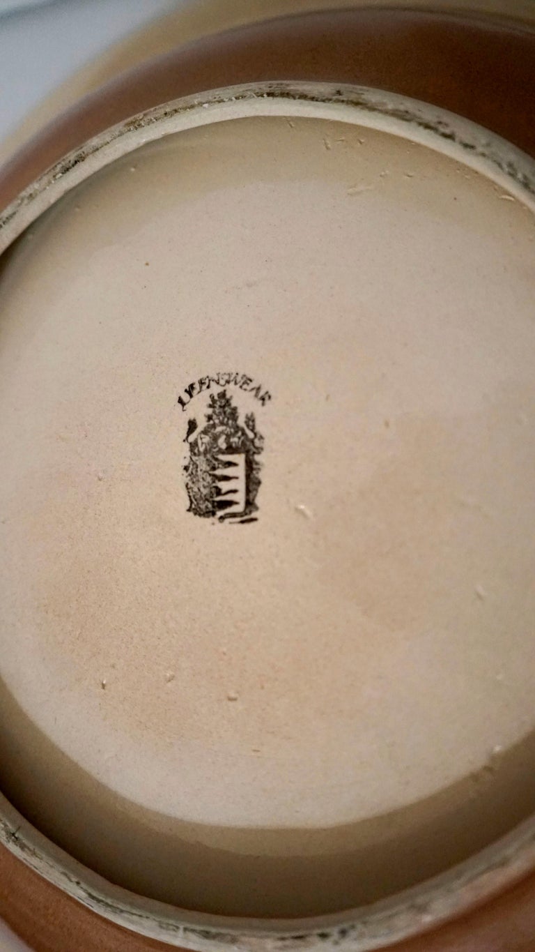 19th Century Wedgwood Queens Ware Creamware Gilt Pitcher and Basin Set ...