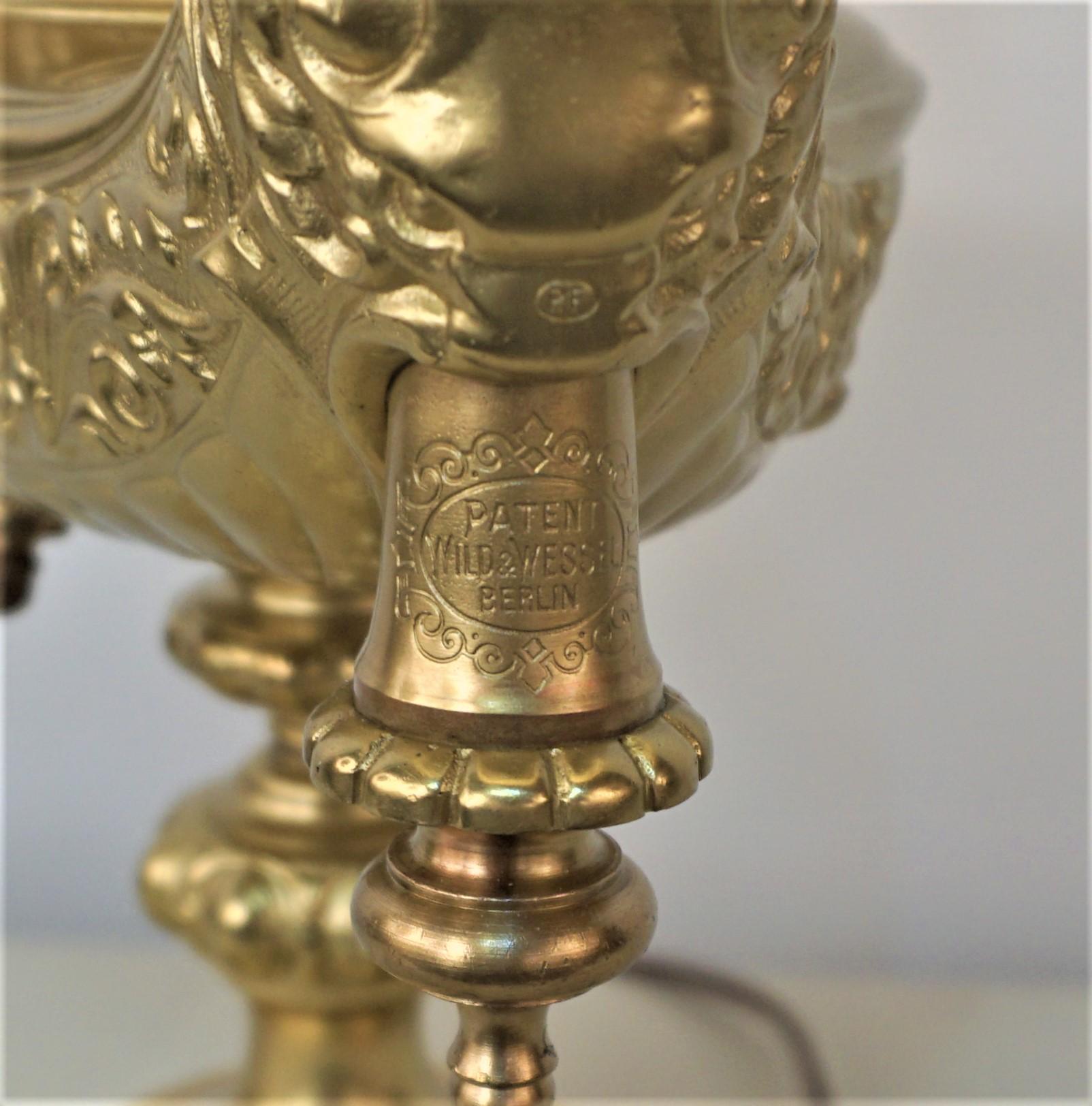19th Century Wild and Wessel Double Harvard Student Lamp at 1stDibs | harvard lamp