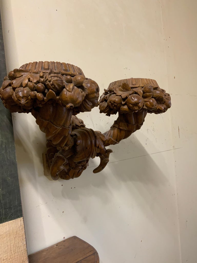 19th Century Wood Carving Decorative Object For Sale at 1stDibs