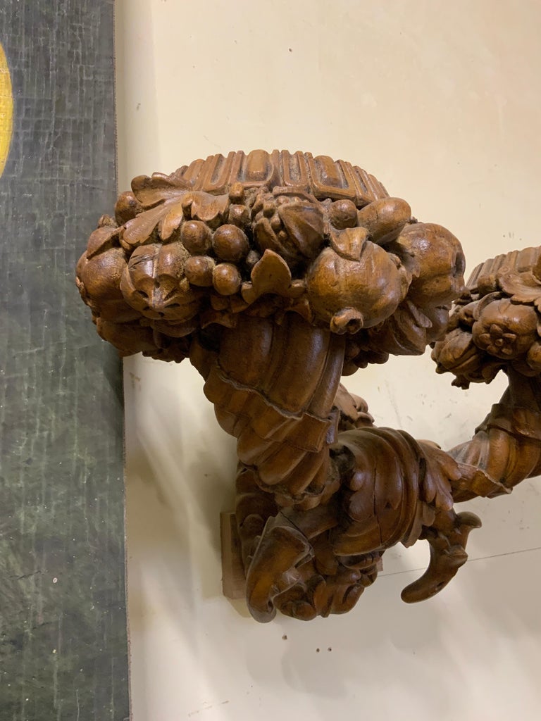 19th Century Wood Carving Decorative Object For Sale at 1stDibs