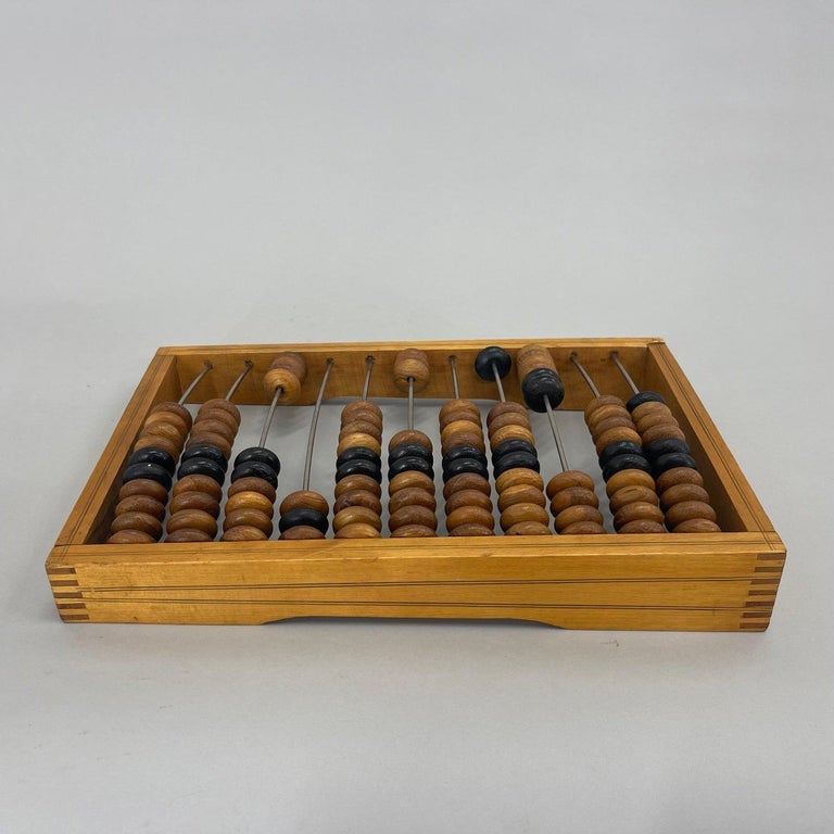 19th Century Wooden Abacus with Monogram at 1stDibs