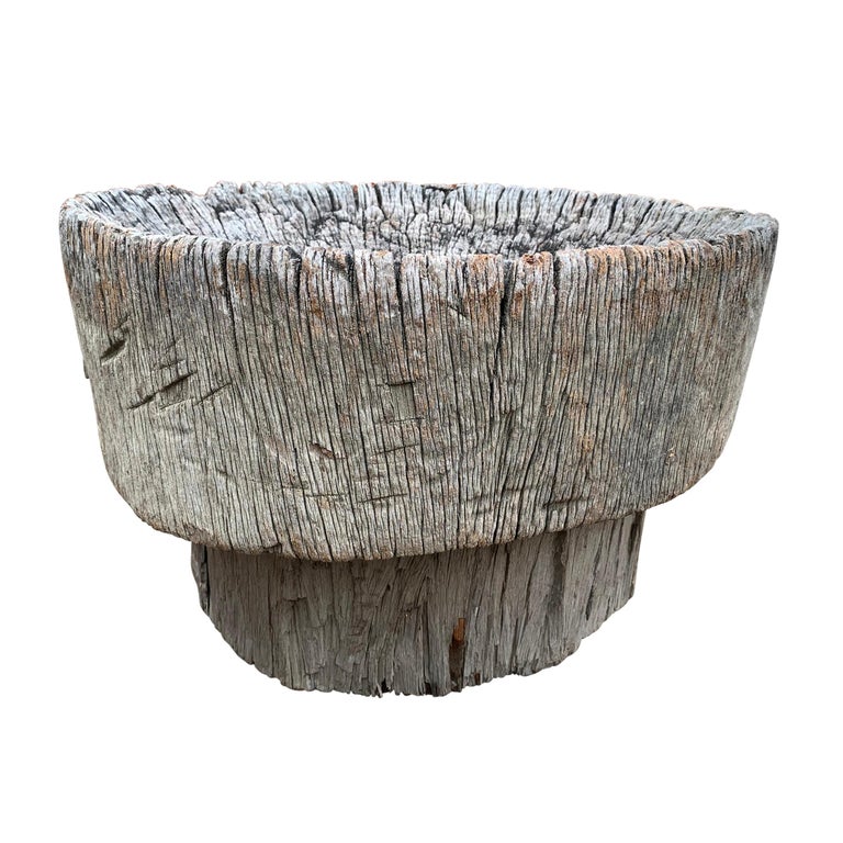 19th Century Wooden Grain Mortar at 1stDibs
