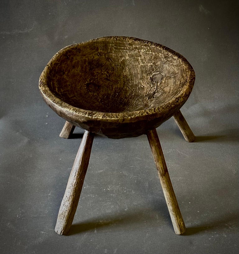 19th Century Wooden Milking Stool For Sale at 1stDibs