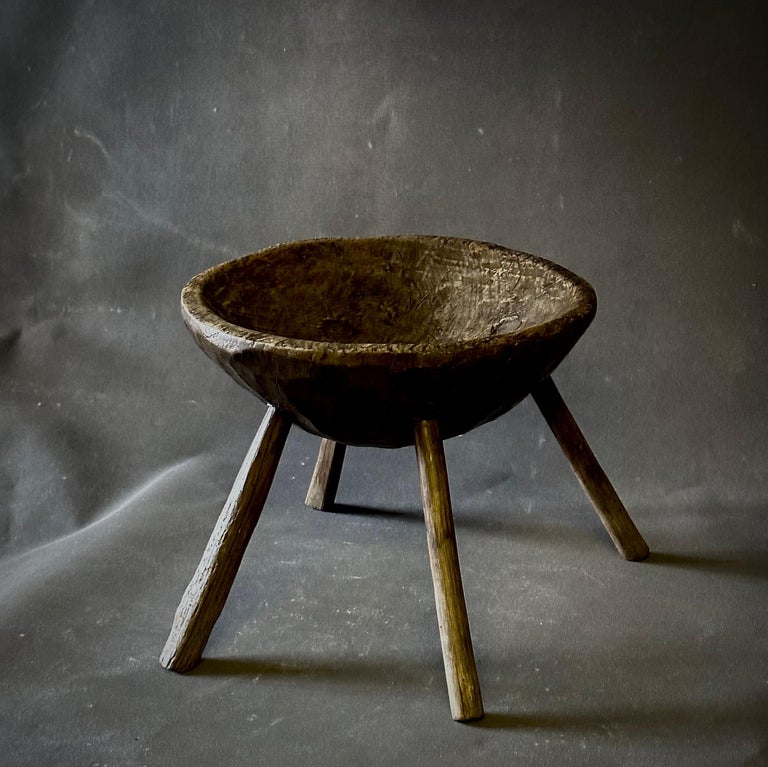 19th Century Wooden Milking Stool For Sale at 1stDibs