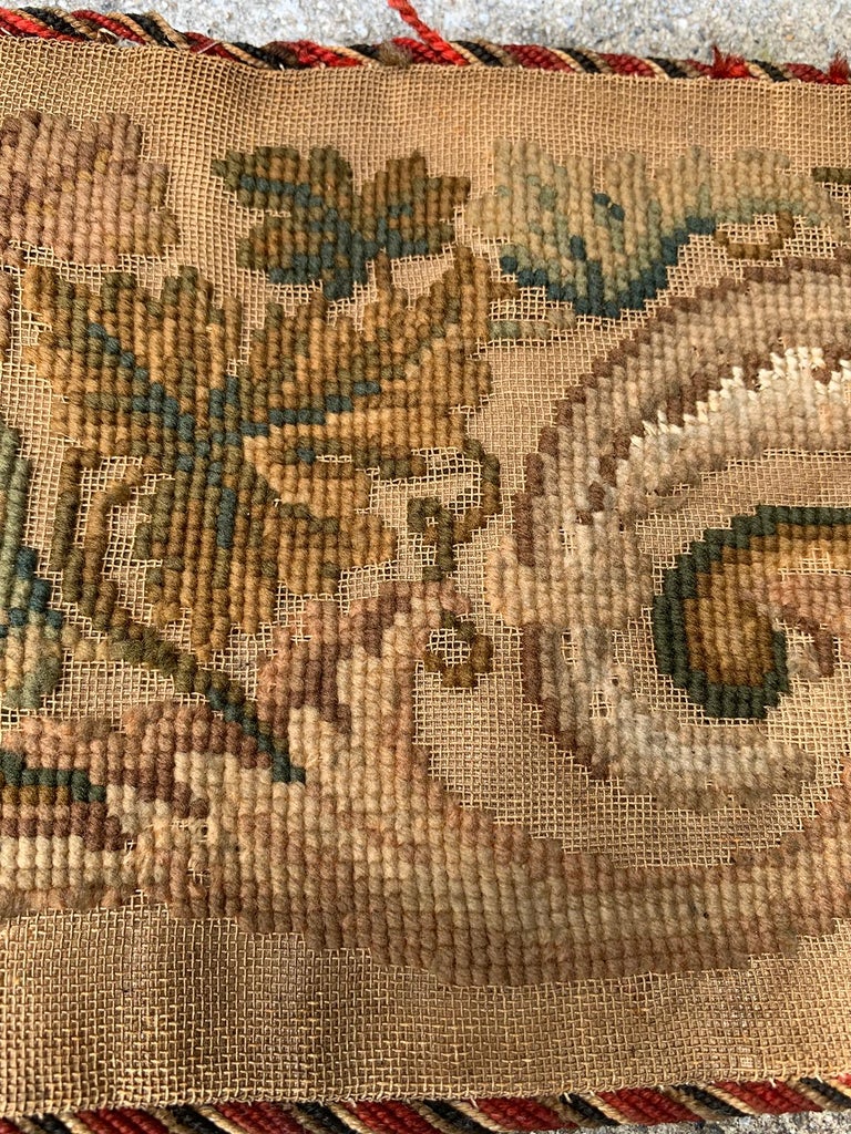 19th Century Woven and Beaded Textile Bell Pull at 1stDibs