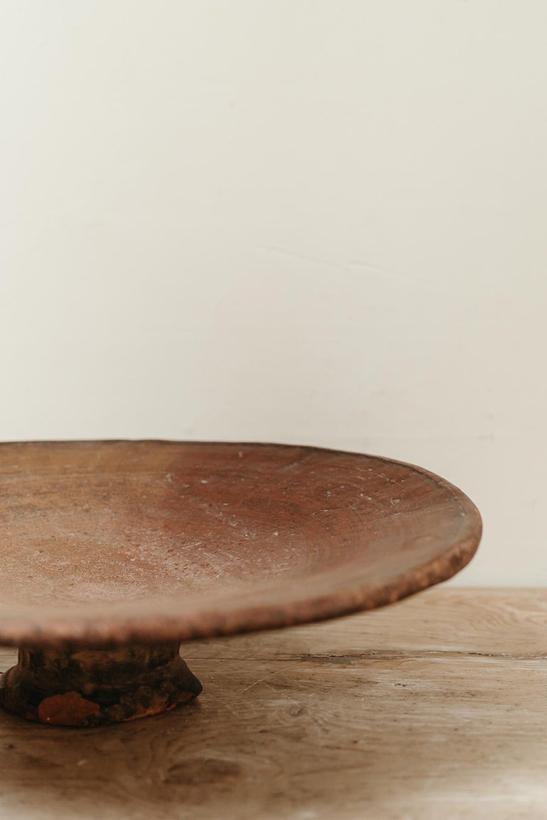 19th Century XL Terra Cotta Bread Bowl For Sale at 1stDibs