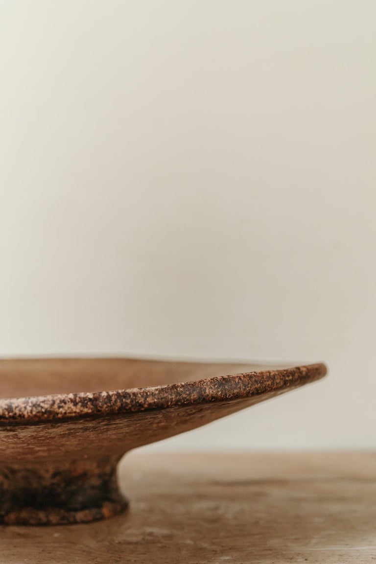 19th Century XL Terra Cotta Bread Bowl For Sale at 1stDibs