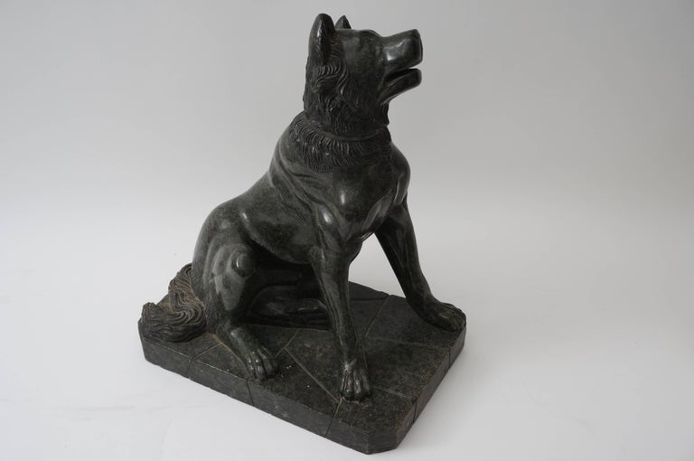 19th Century, Italian, Grand Tour Marble Sculpture of a Molossian Hound ...