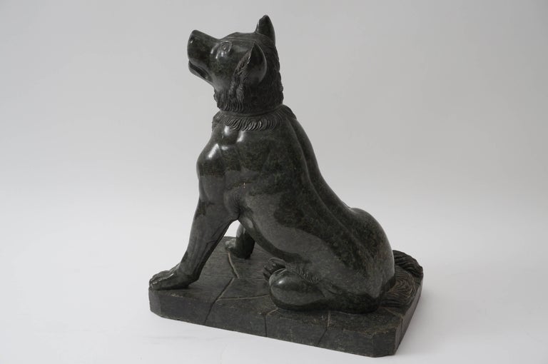 19th Century, Italian, Grand Tour Marble Sculpture of a Molossian Hound ...