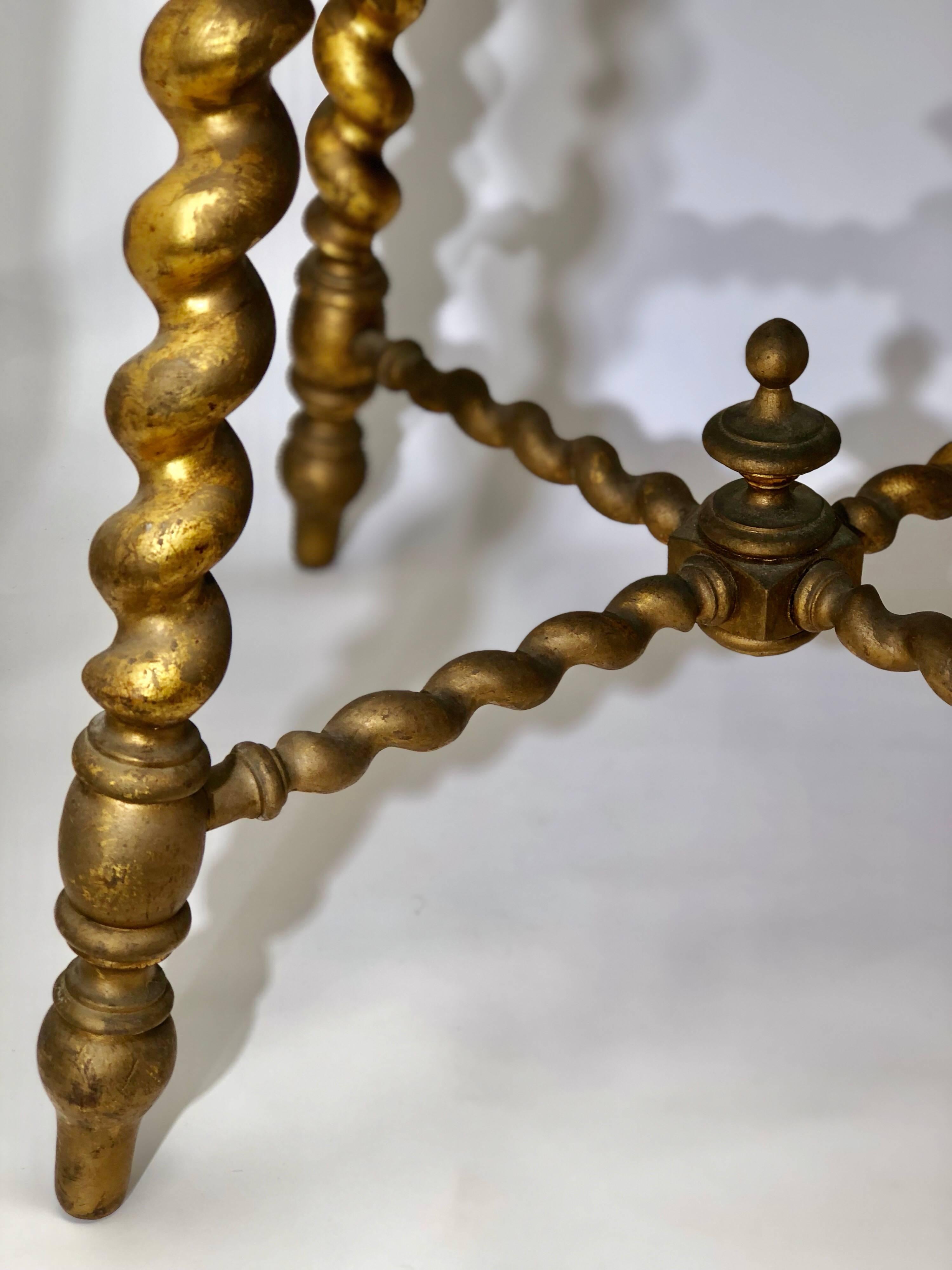 19th Century, Napoleon III Era Giltwood Tabouret, Ottoman Giltwood ...