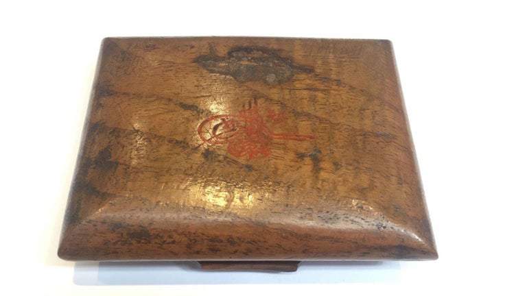19th Century, Small Turkish Wooden Box with Engraved Lid For Sale at ...