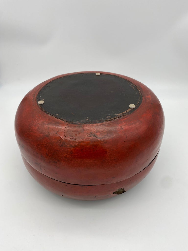 19th Century Chinese Red Lacquer Box For Sale at 1stDibs