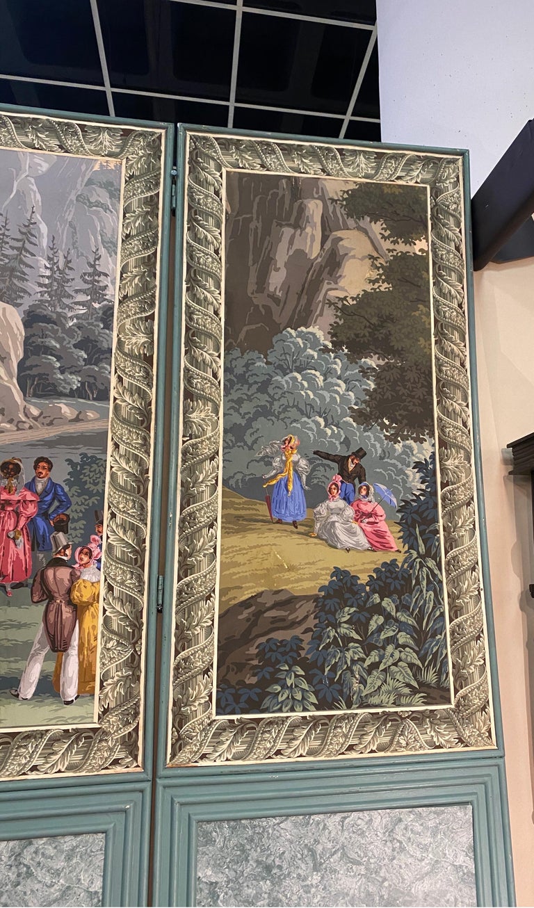 19th-Early 20th Century Zuber "Niagra Falls" Three Panel Screen at 1stDibs