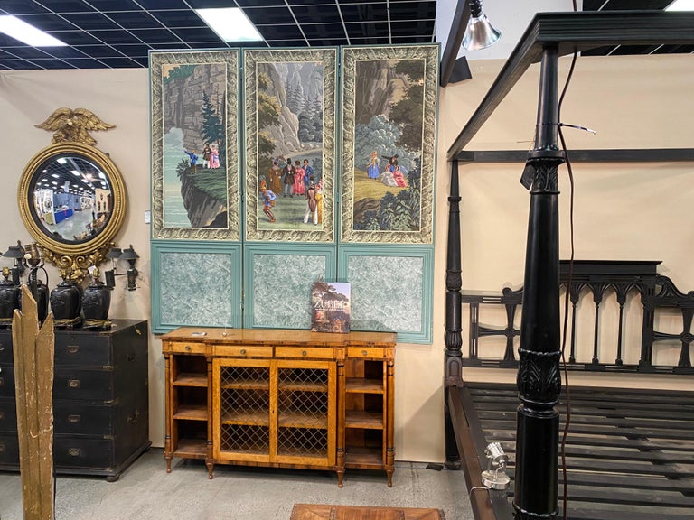 19th-Early 20th Century Zuber "Niagra Falls" Three Panel Screen at 1stDibs