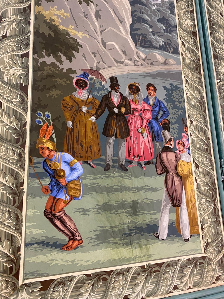 19th-Early 20th Century Zuber "Niagra Falls" Three Panel Screen at 1stDibs