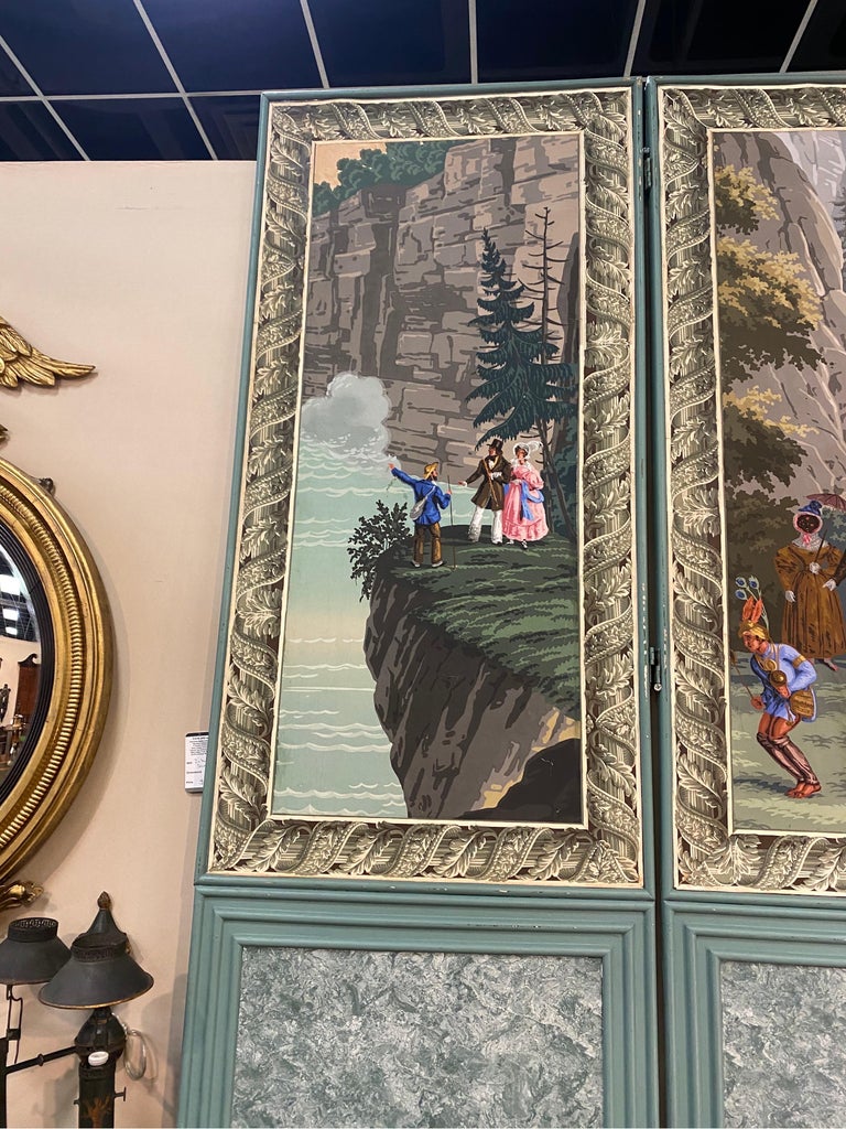 19th-Early 20th Century Zuber "Niagra Falls" Three Panel Screen at 1stDibs