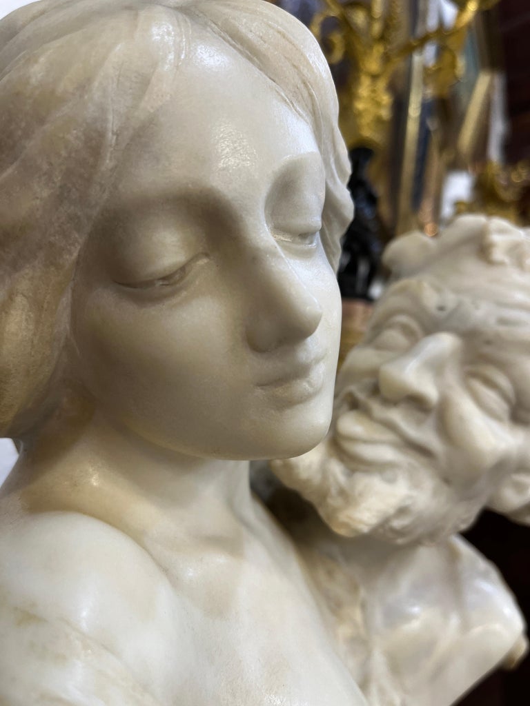 19th Century Italian Marble Carrara Statue Busts Erma Sculptures ...