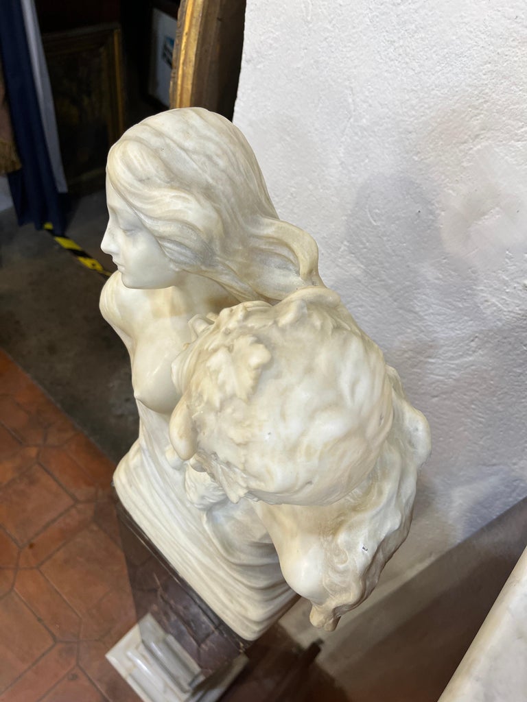 19th Century Italian Marble Carrara Statue Busts Erma Sculptures ...
