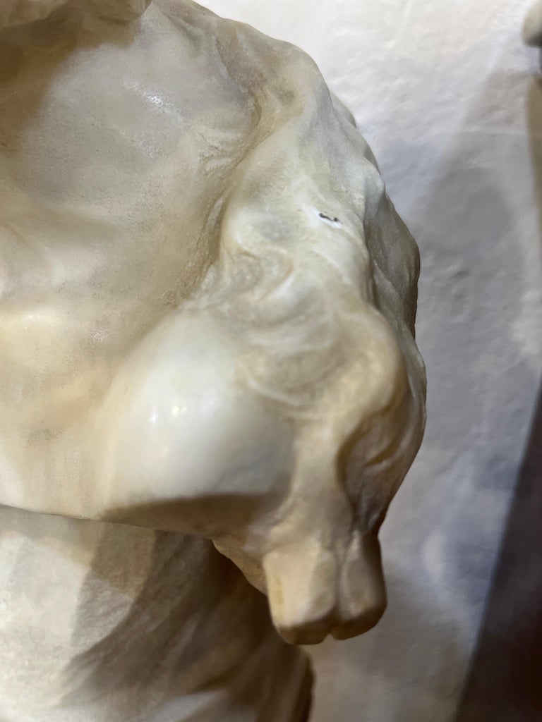 19th Century Italian Marble Carrara Statue Busts Erma Sculptures ...