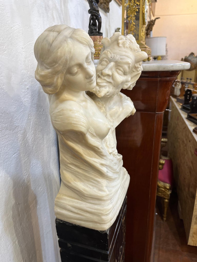 19th Century Italian Marble Carrara Statue Busts Erma Sculptures ...