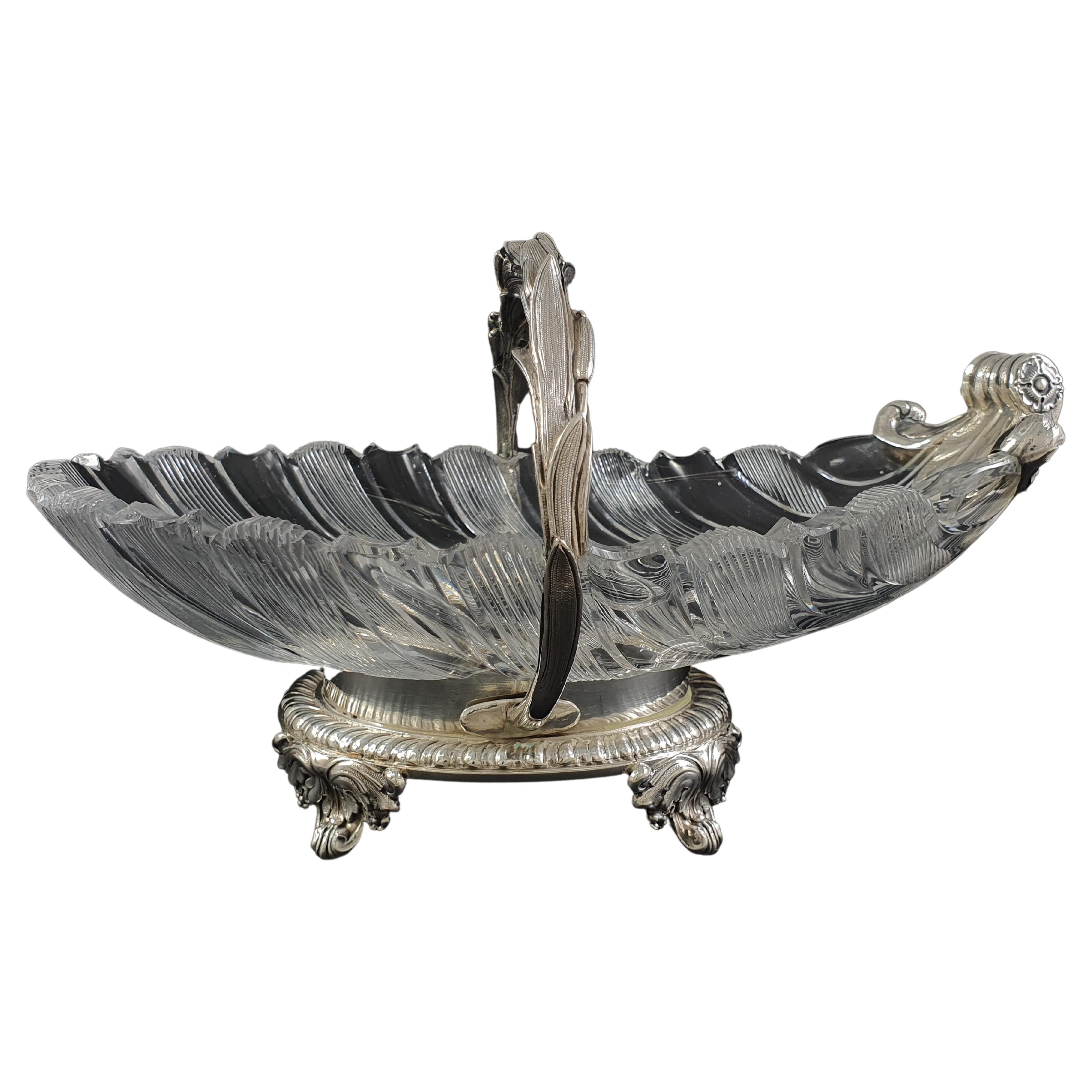 Stylized Crystal Fish Dish by Fontana Arte at 1stDibs