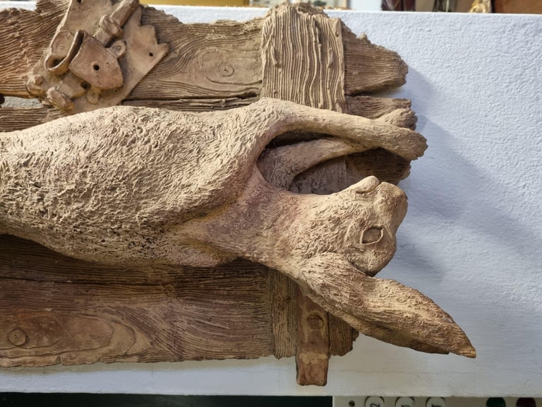 19th Original Hunting Trophy in Terracotta For Sale at 1stDibs