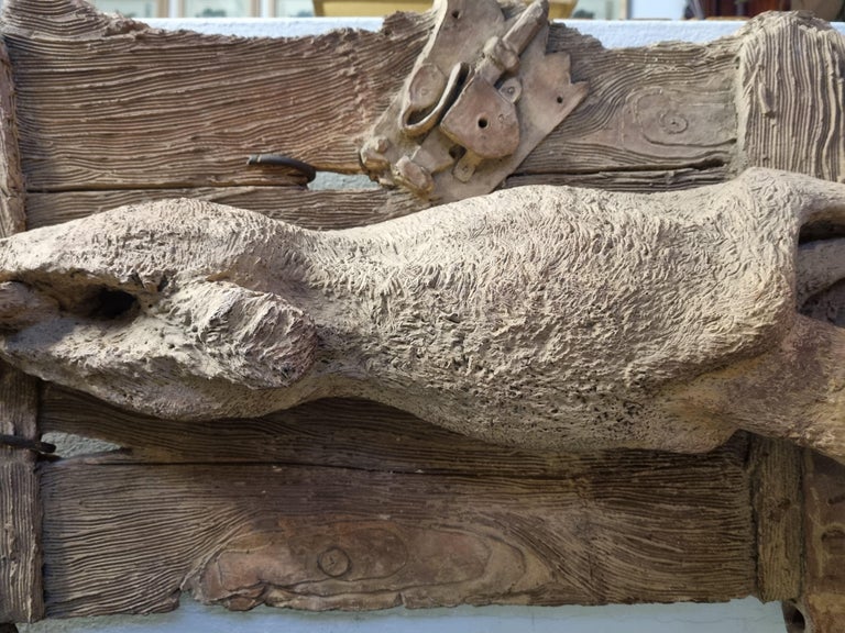 19th Original Hunting Trophy in Terracotta For Sale at 1stDibs