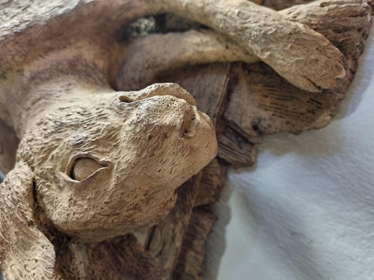 19th Original Hunting Trophy in Terracotta For Sale at 1stDibs