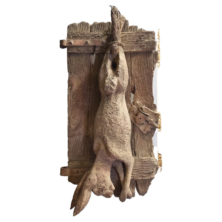 19th Original Hunting Trophy in Terracotta For Sale at 1stDibs