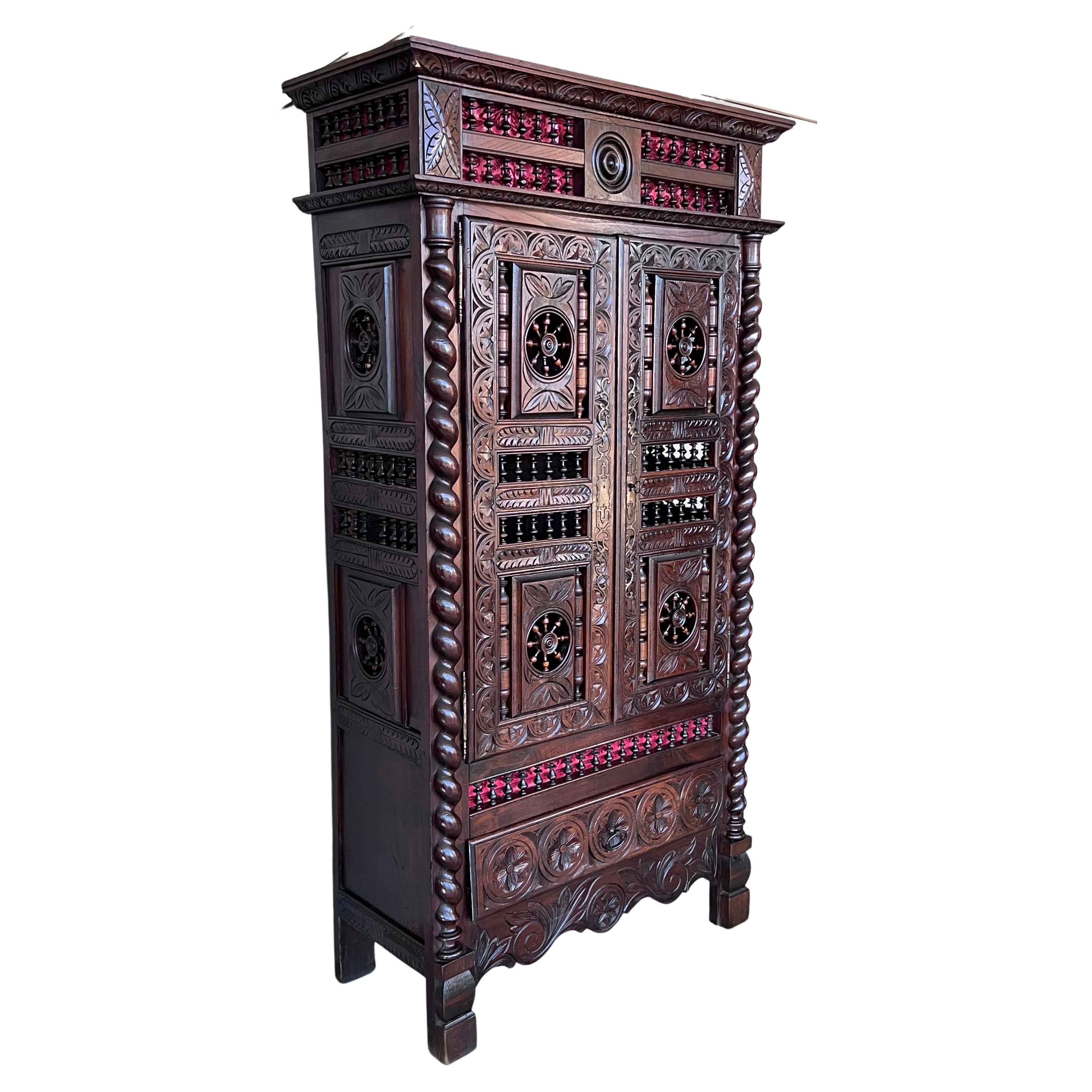 Late 19th Century French Faux Bamboo Colonial Armoire at 1stDibs