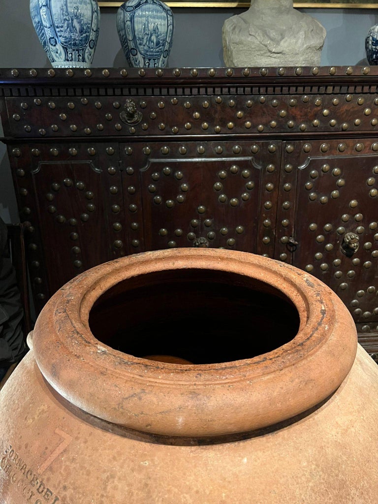 19th Pair of Tuscan Terracotta Jars For Sale at 1stDibs