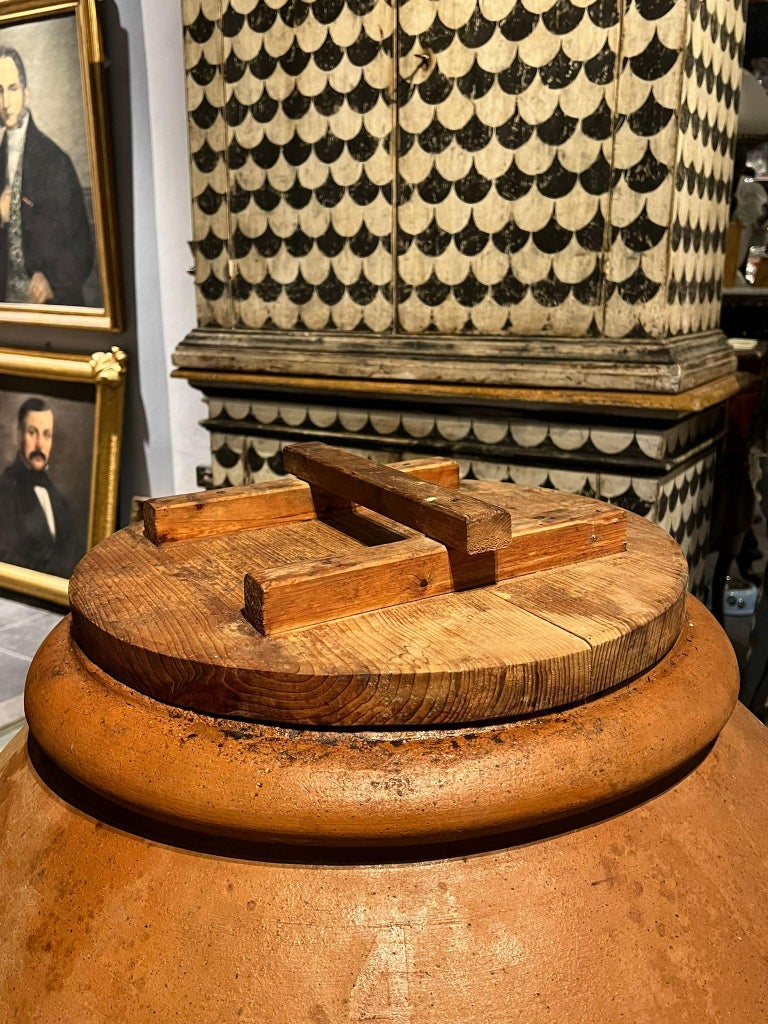 19th Pair of Tuscan Terracotta Jars For Sale at 1stDibs