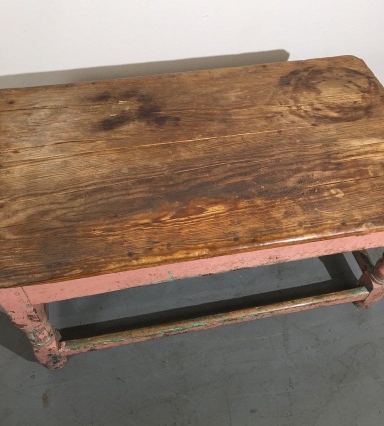 19th century Primitive Coffee Table For Sale at 1stDibs