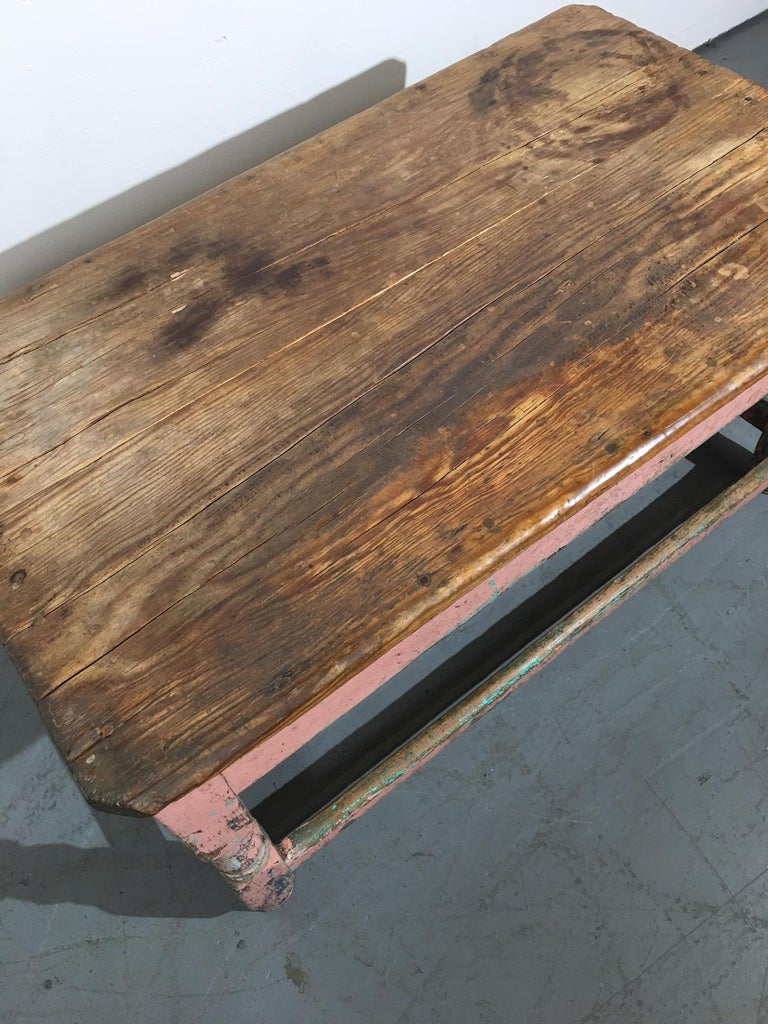19th century Primitive Coffee Table For Sale at 1stDibs