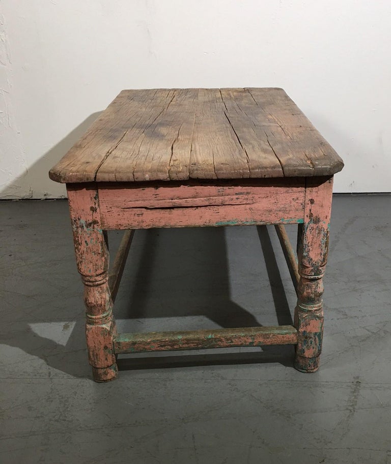 19th century Primitive Coffee Table For Sale at 1stDibs